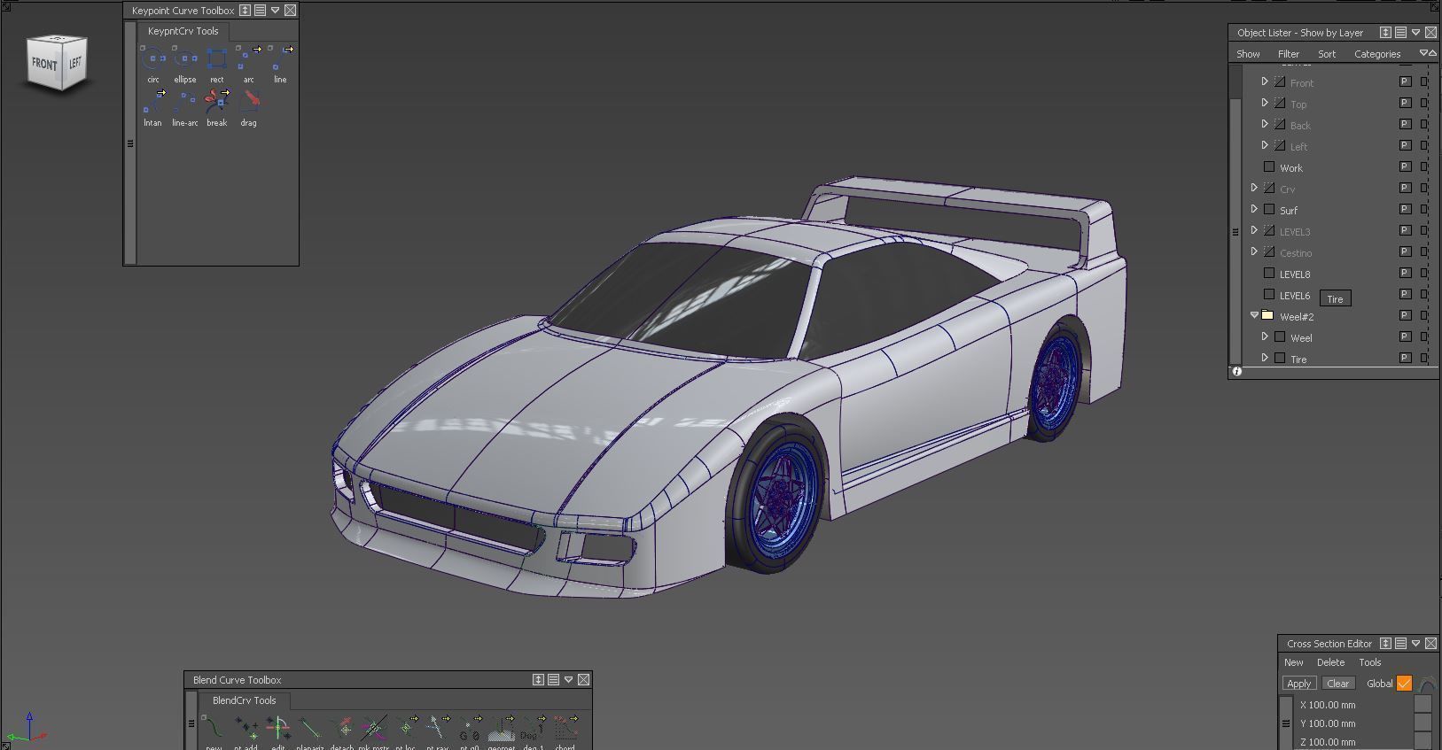 Ferrari F40 Day 4 fillet for complete the series of tutorial 3D model ...