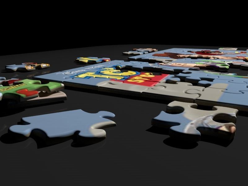 Puzzle animated 3D model | CGTrader