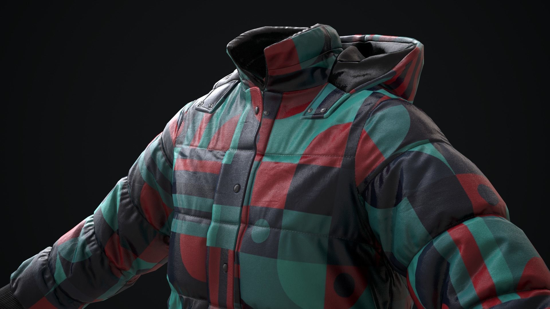 3D model Snowboarding winter jacket VR / AR / low-poly | CGTrader