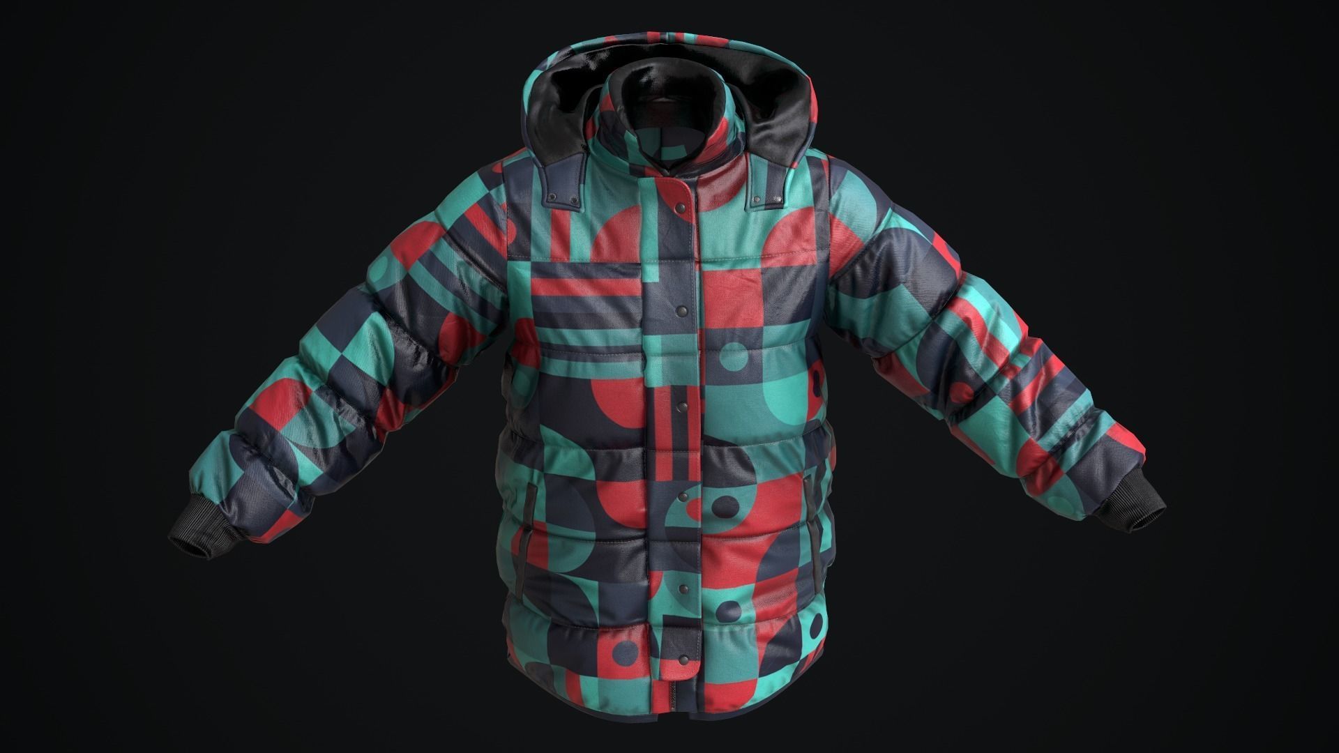 3D model Snowboarding winter jacket VR / AR / low-poly | CGTrader