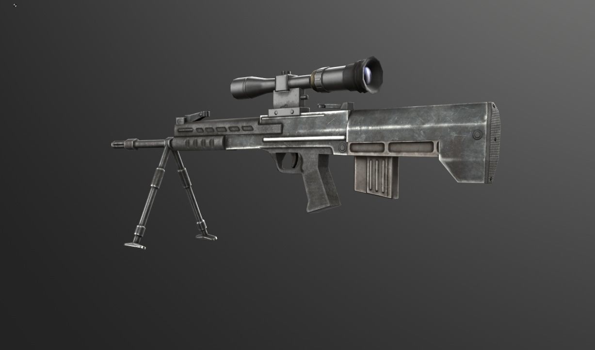 3D model QBU 88 Sniper Rifle VR / AR / low-poly | CGTrader