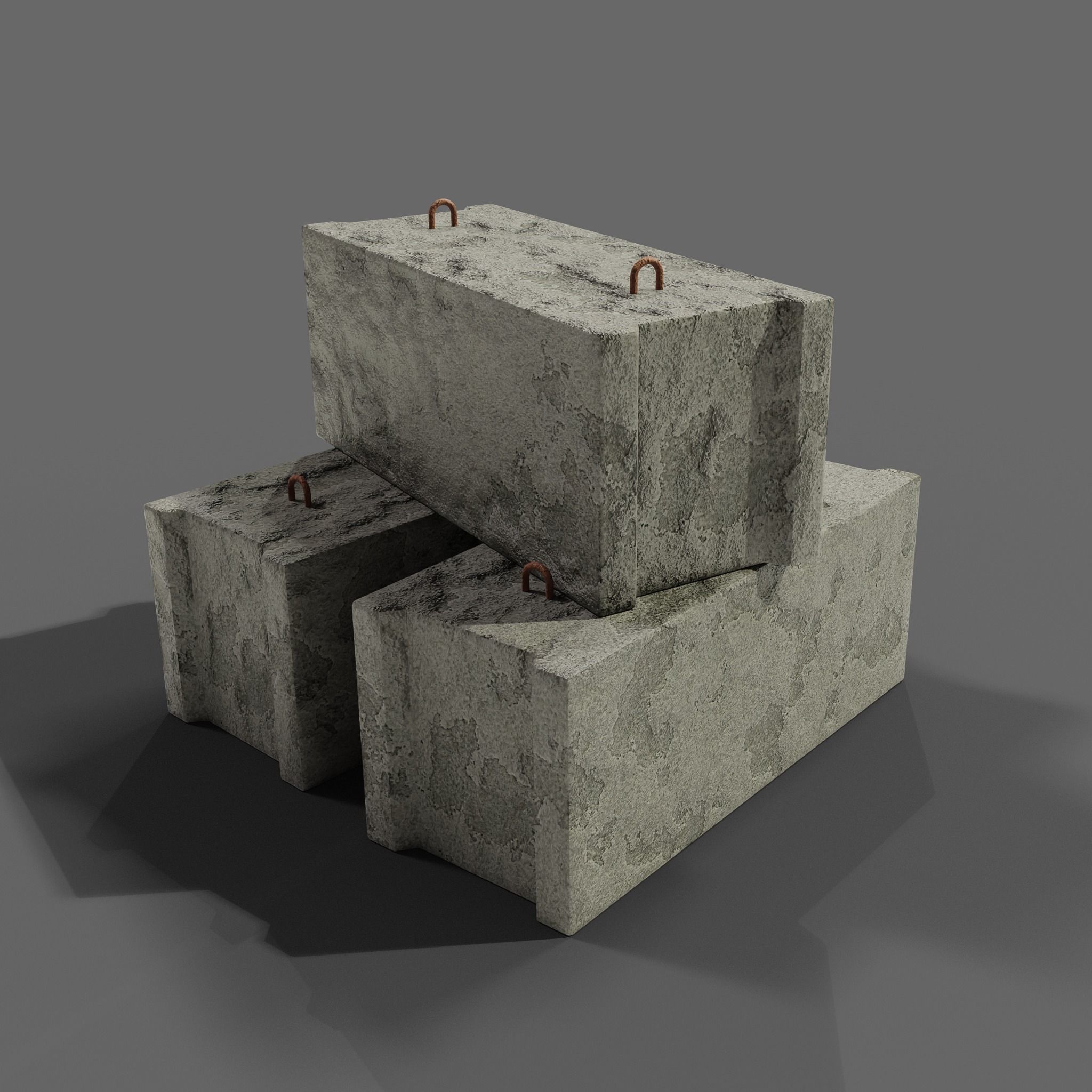 Concrete block 3D model | CGTrader