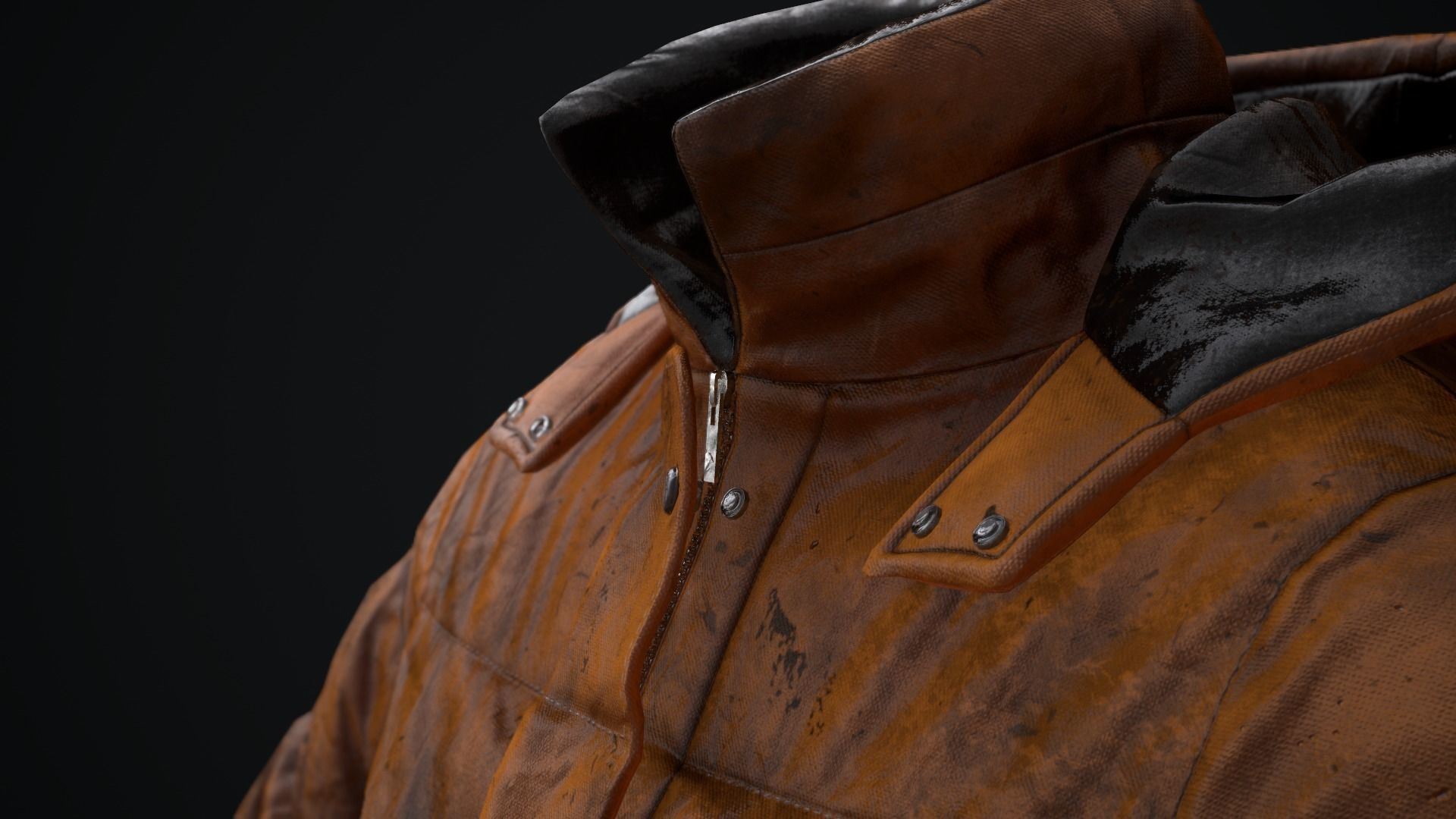 3D model Dirty winter jacket VR / AR / low-poly | CGTrader