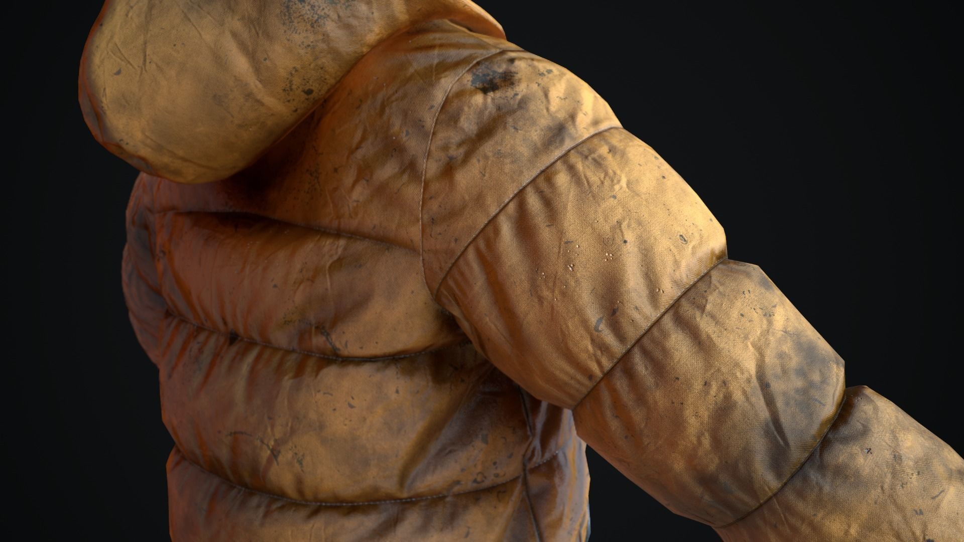3D model Dirty winter jacket VR / AR / low-poly | CGTrader