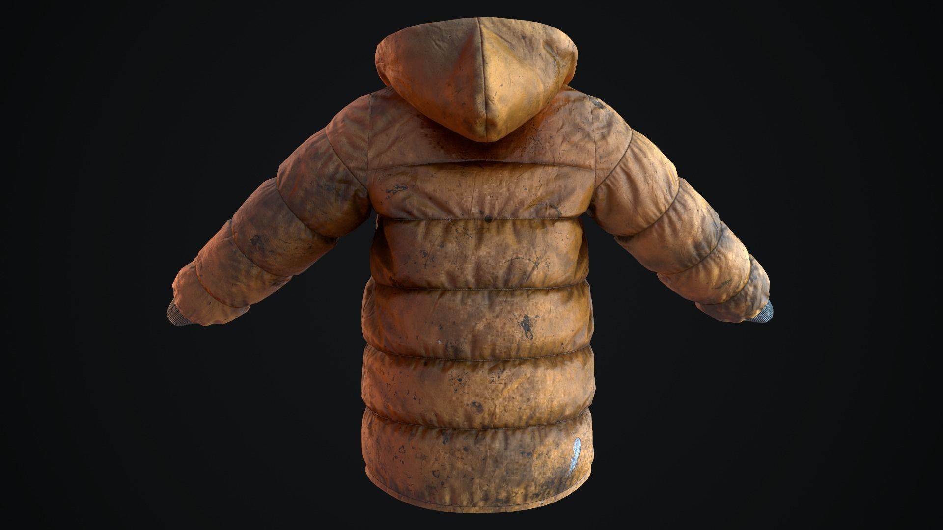 3D model Dirty winter jacket VR / AR / low-poly | CGTrader