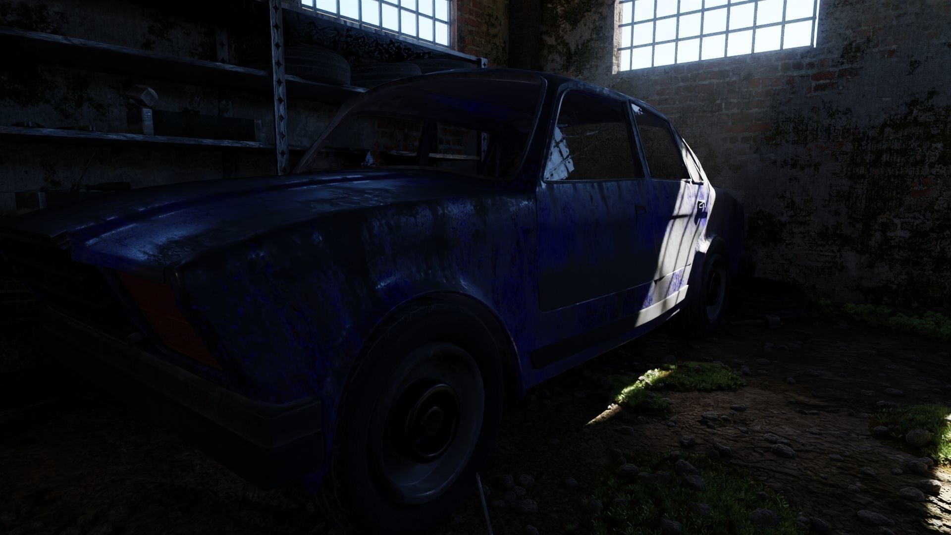 Garage Scene 3D model | CGTrader