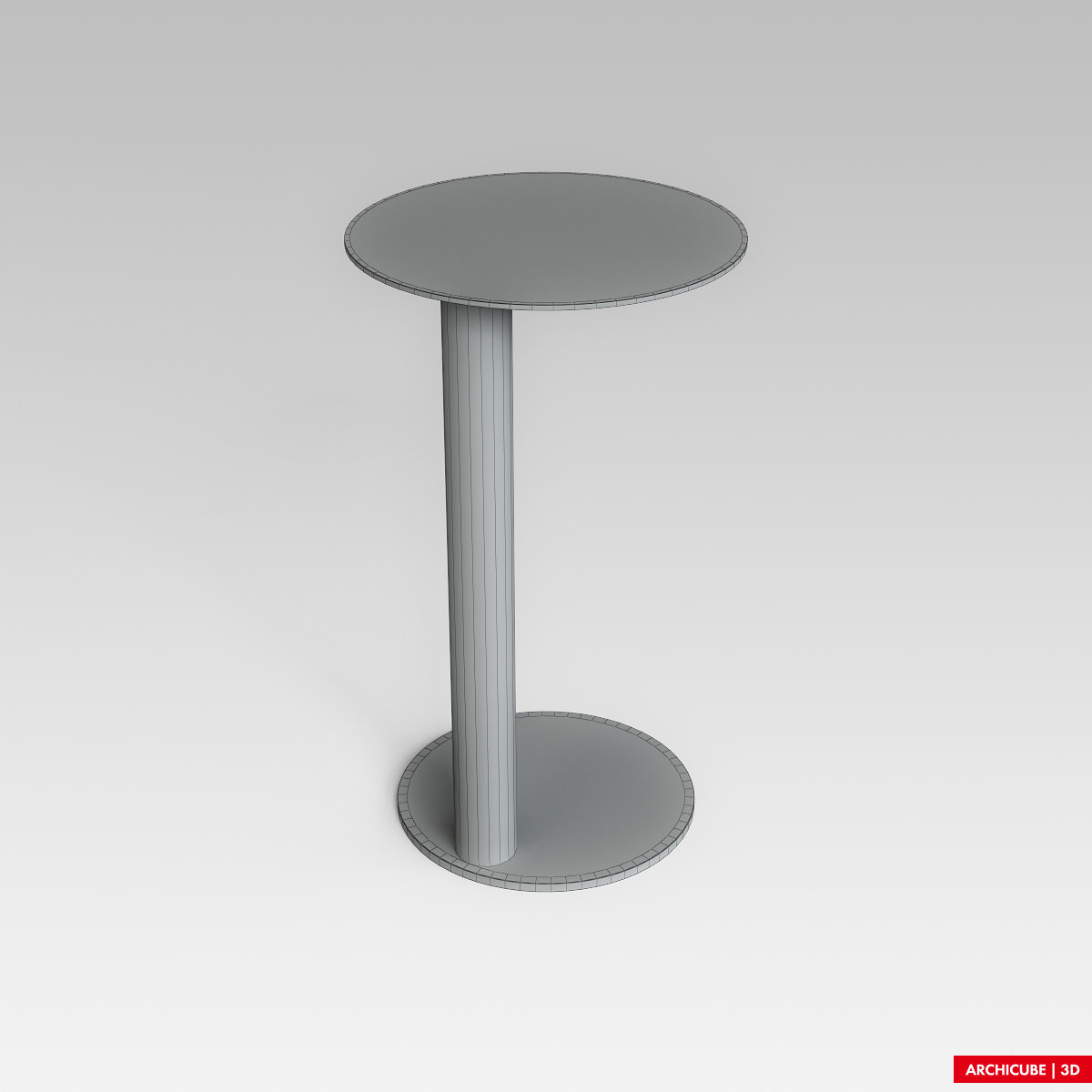 Round table 3D model | CGTrader