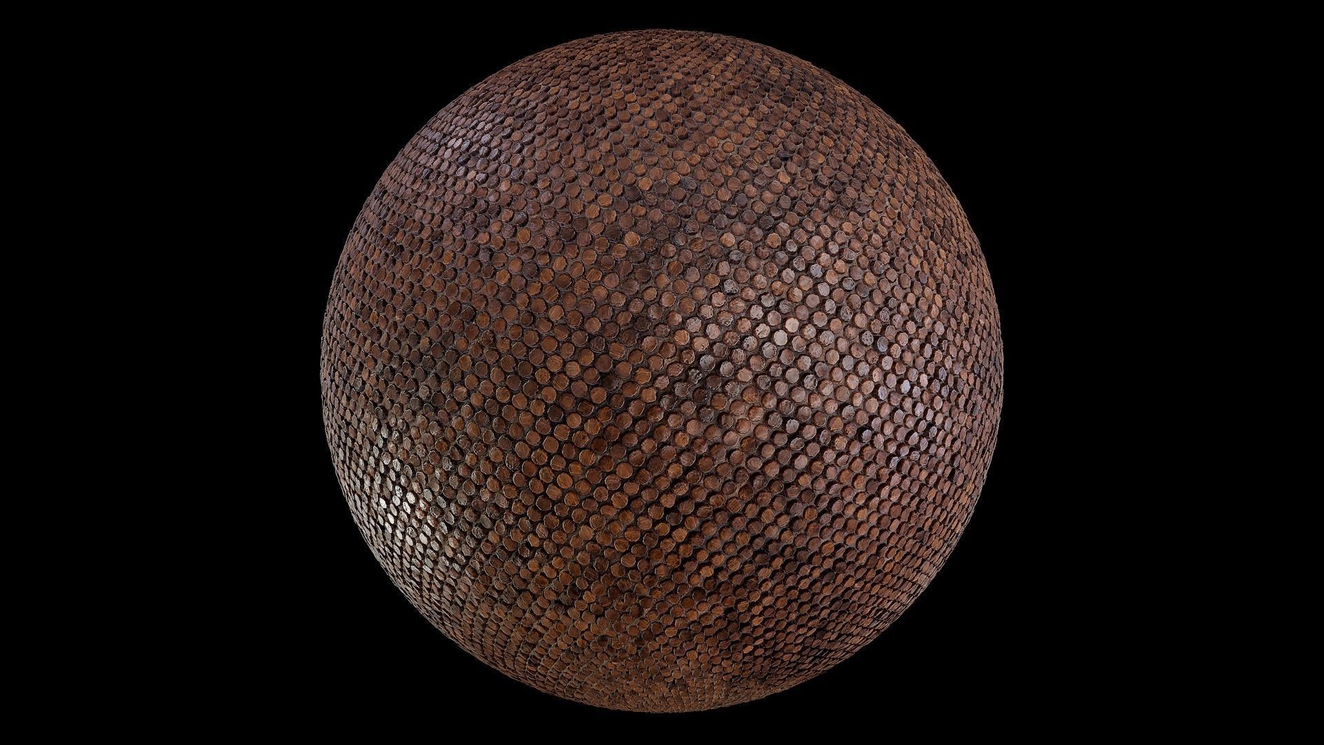 Texture Brown cylinder mosaic tile VR / AR / low-poly | CGTrader