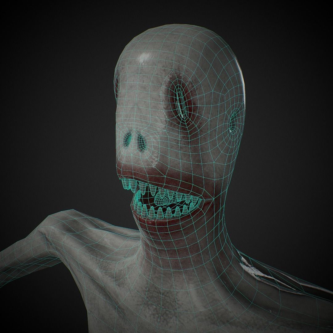 3D model Horror Character VR / AR / low-poly | CGTrader
