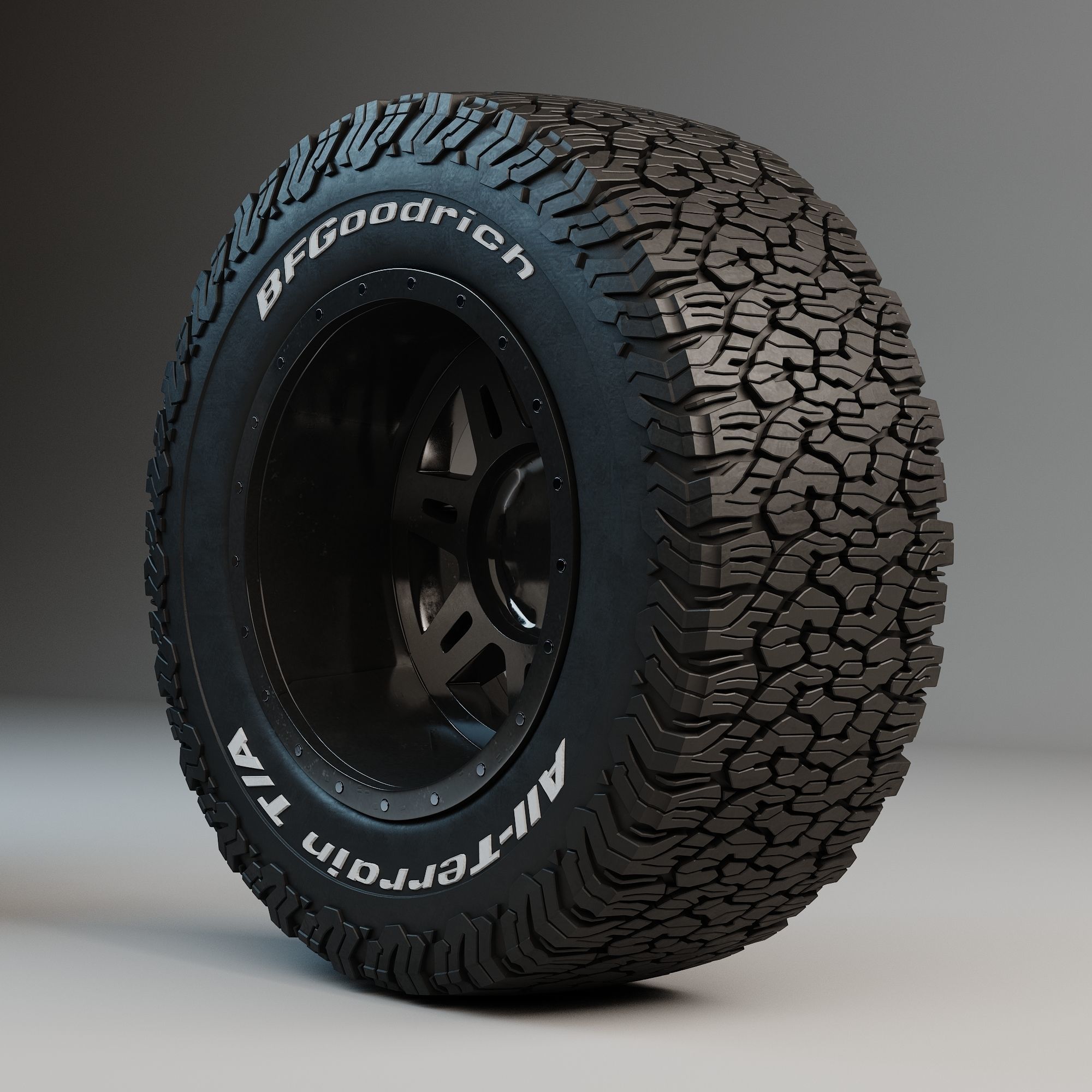 Off Road Tire with Dirt Textures 3D model | CGTrader