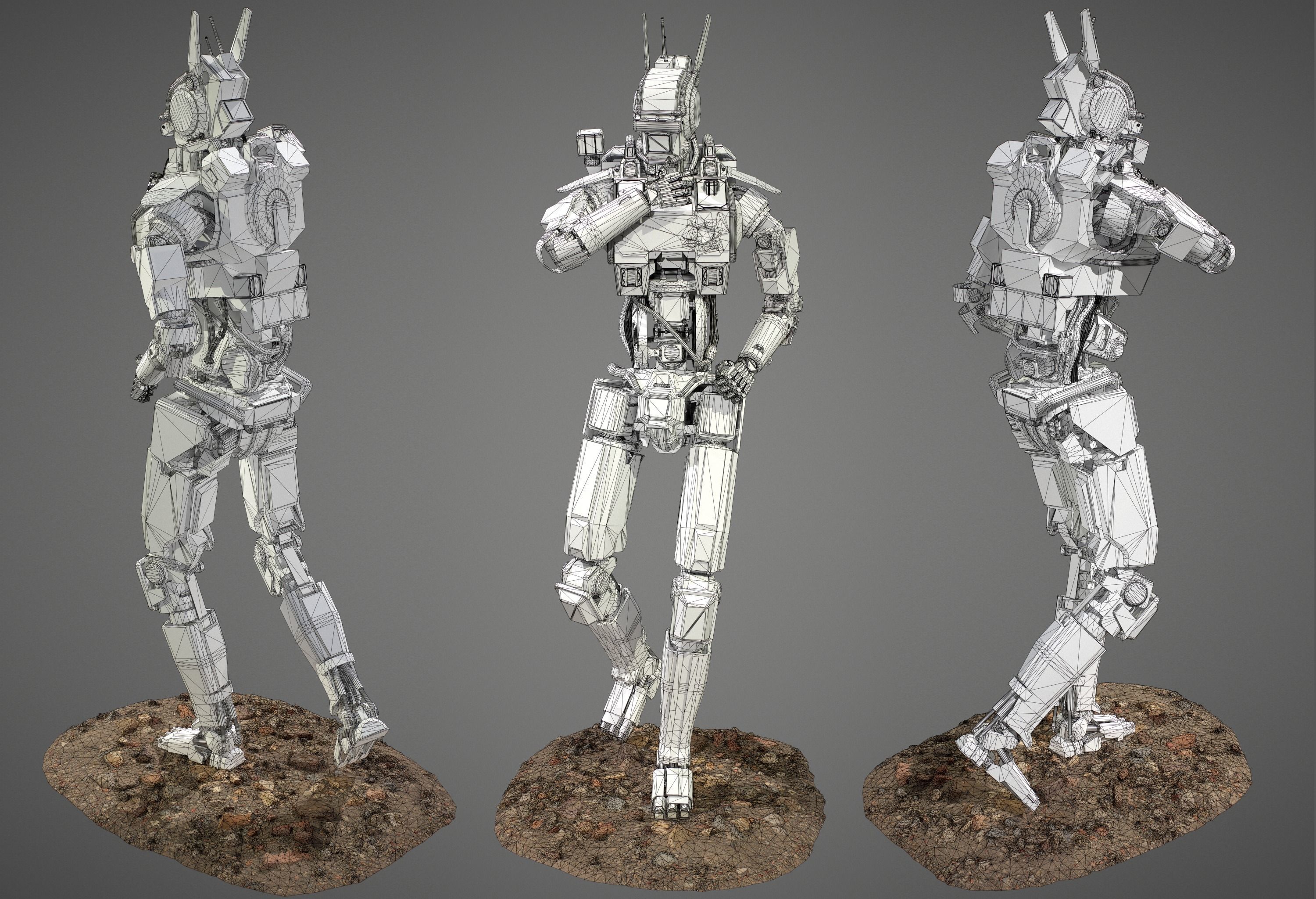 3D model Robot Chappie VR / AR / low-poly | CGTrader