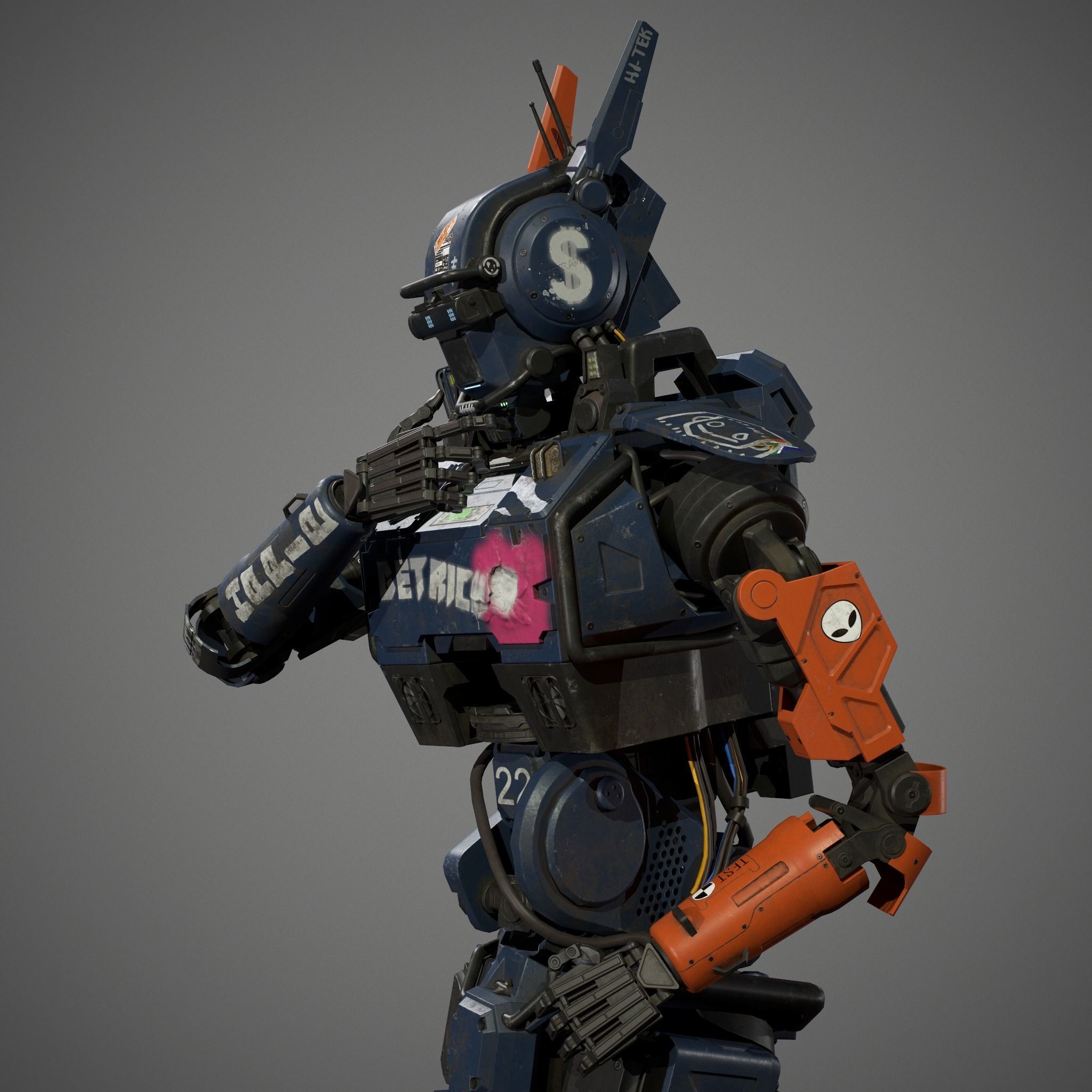 3D model Robot Chappie VR / AR / low-poly | CGTrader