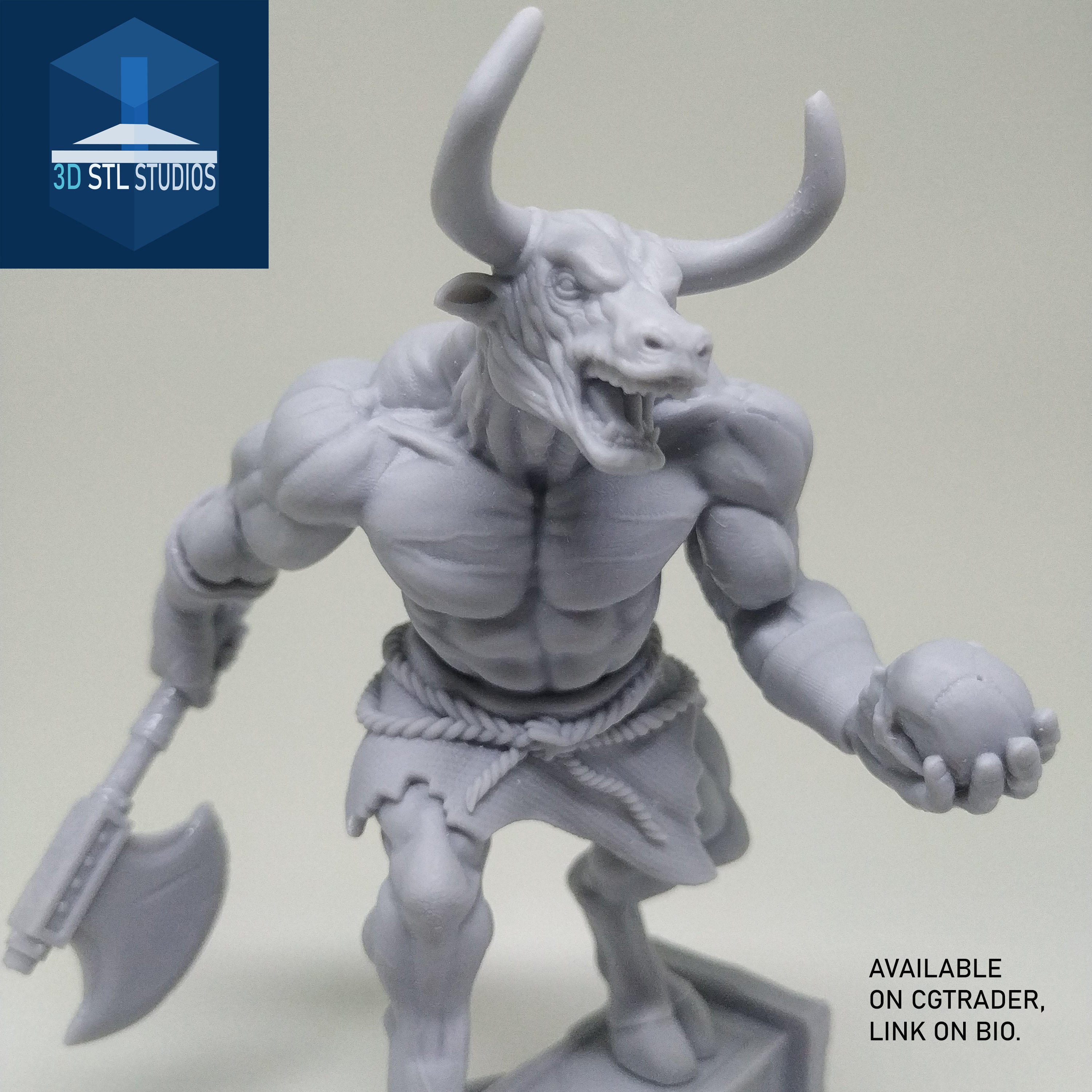 MINOTAUR - MINIATURE 3D print model 3D model 3D printable | CGTrader