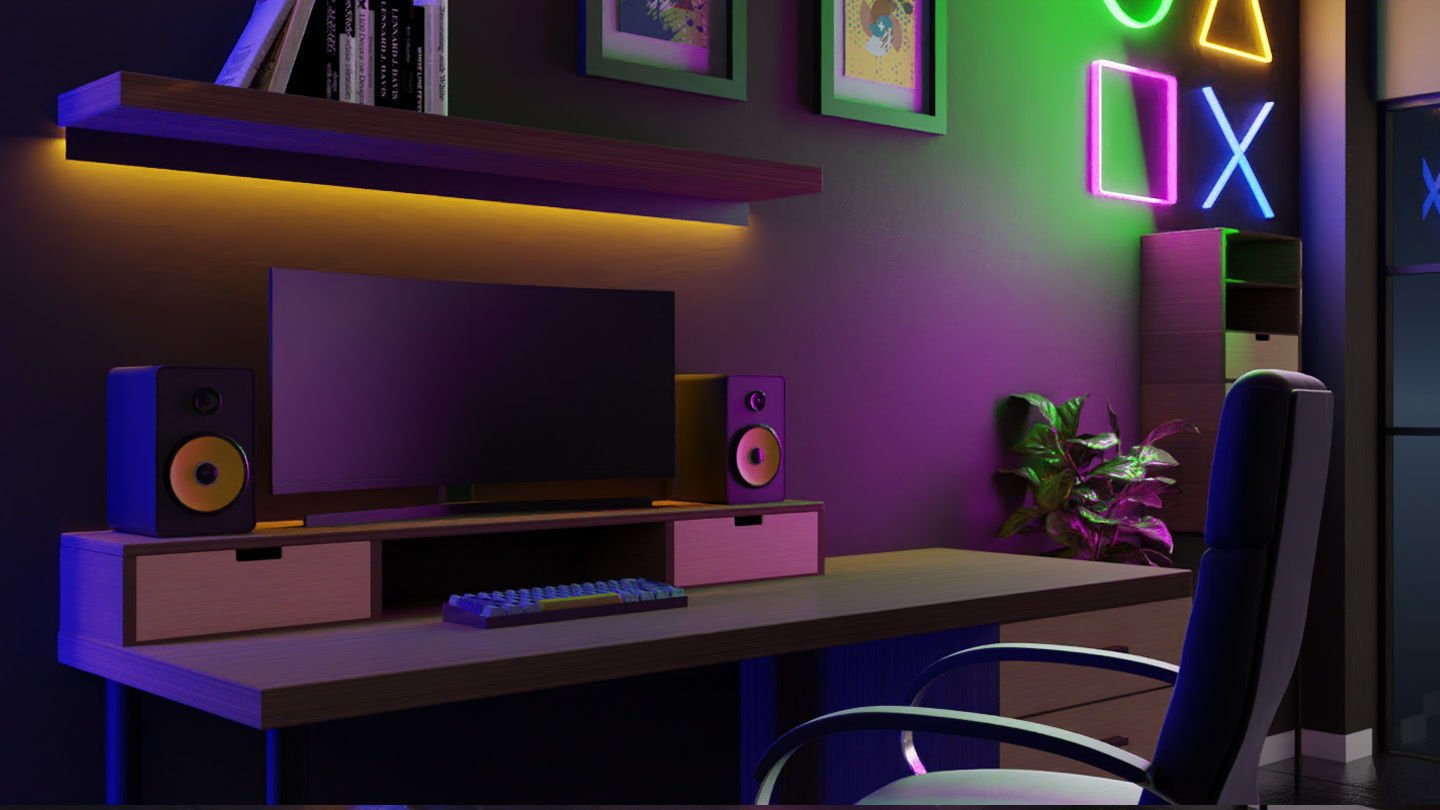 Gaming Room free 3D model | CGTrader