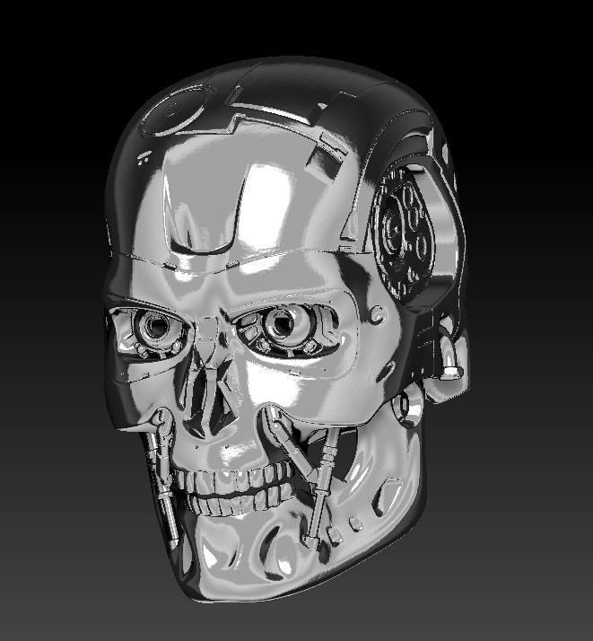 terminator t800 endoskull 3d model free 3D model 3D printable | CGTrader