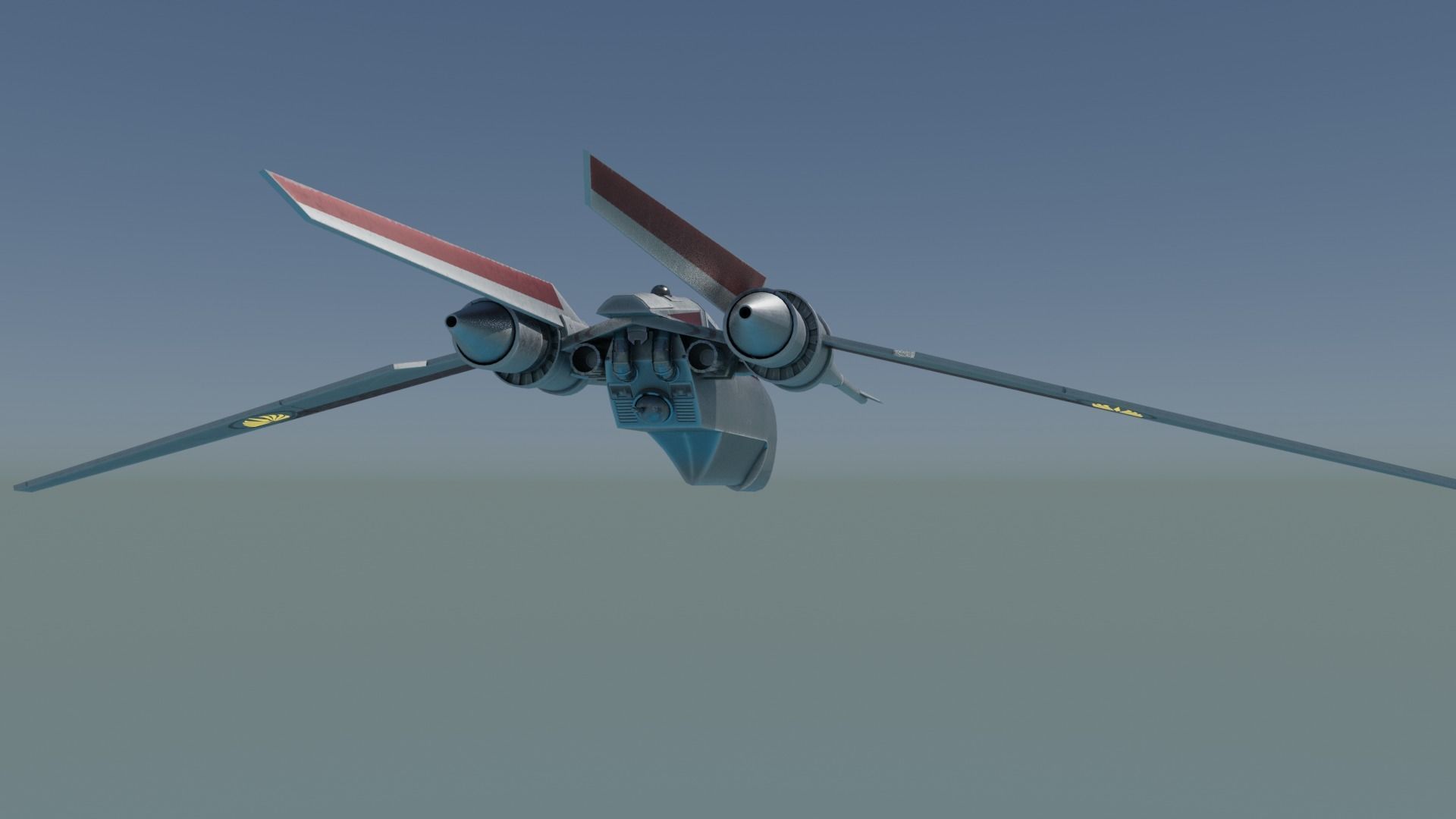 3D model Jedi Vector Star Fighter- Star wars Highrepublic VR / AR / low ...