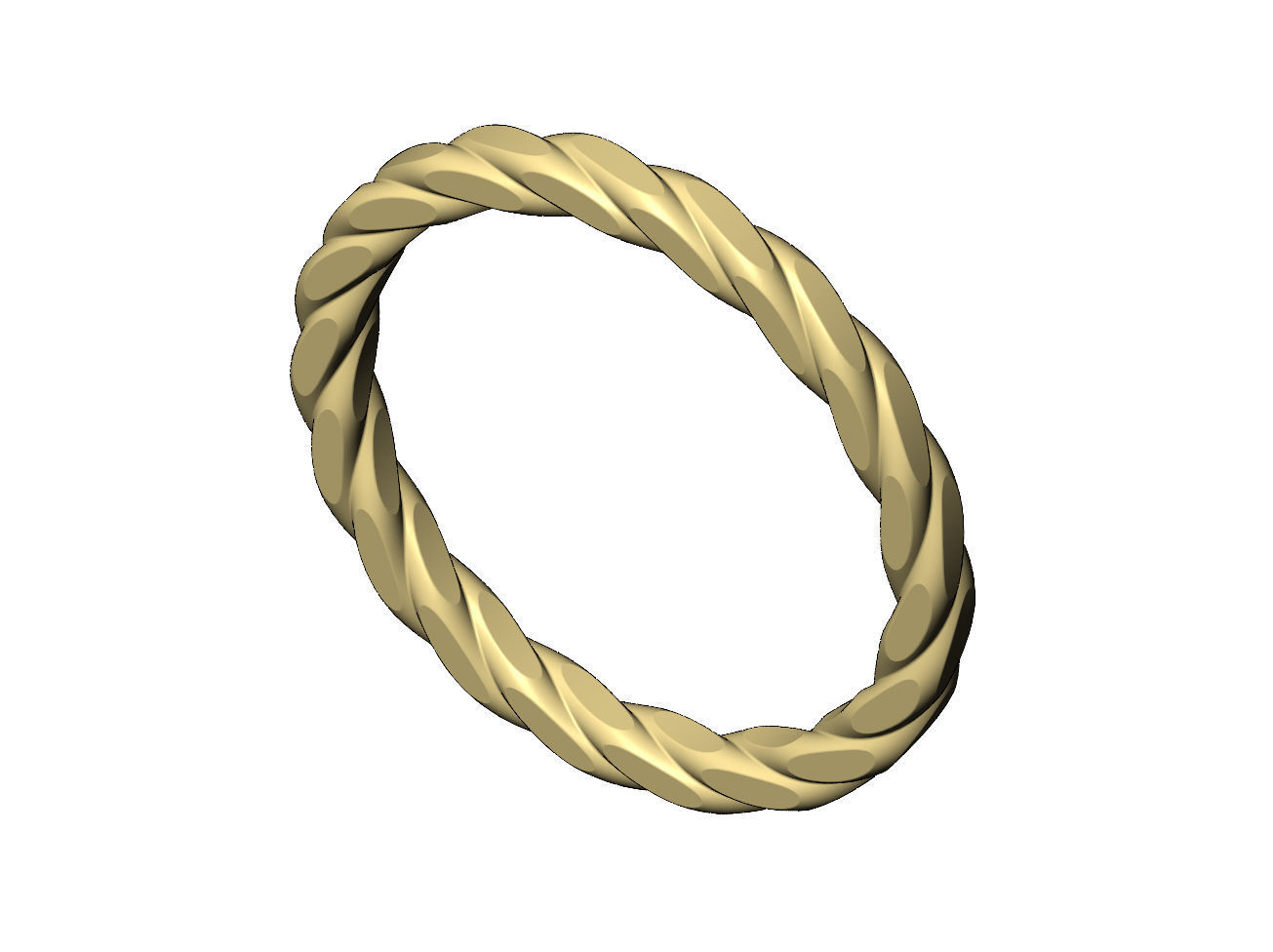 Faceted cable band 3D model 3D printable | CGTrader