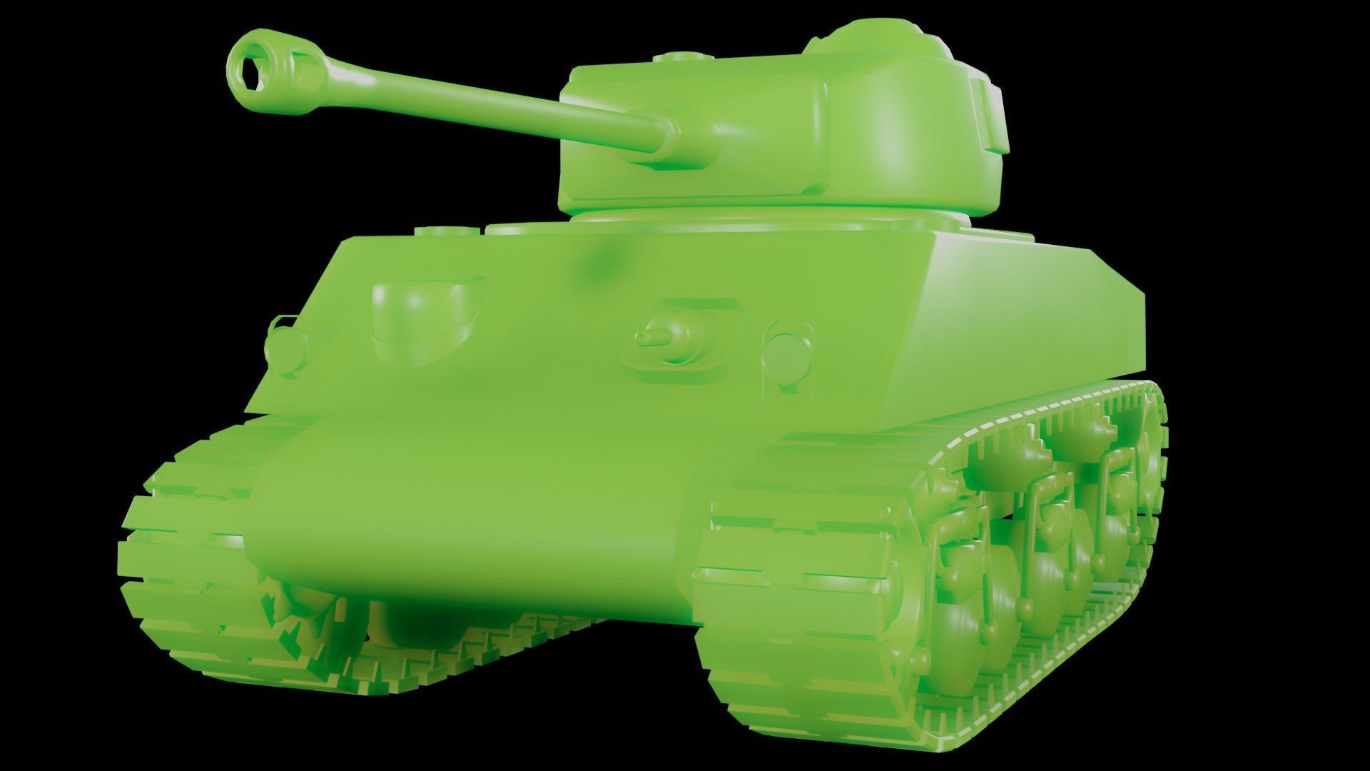 Green Army Man Tank -Toy Tank- 3D Model 3D model | CGTrader