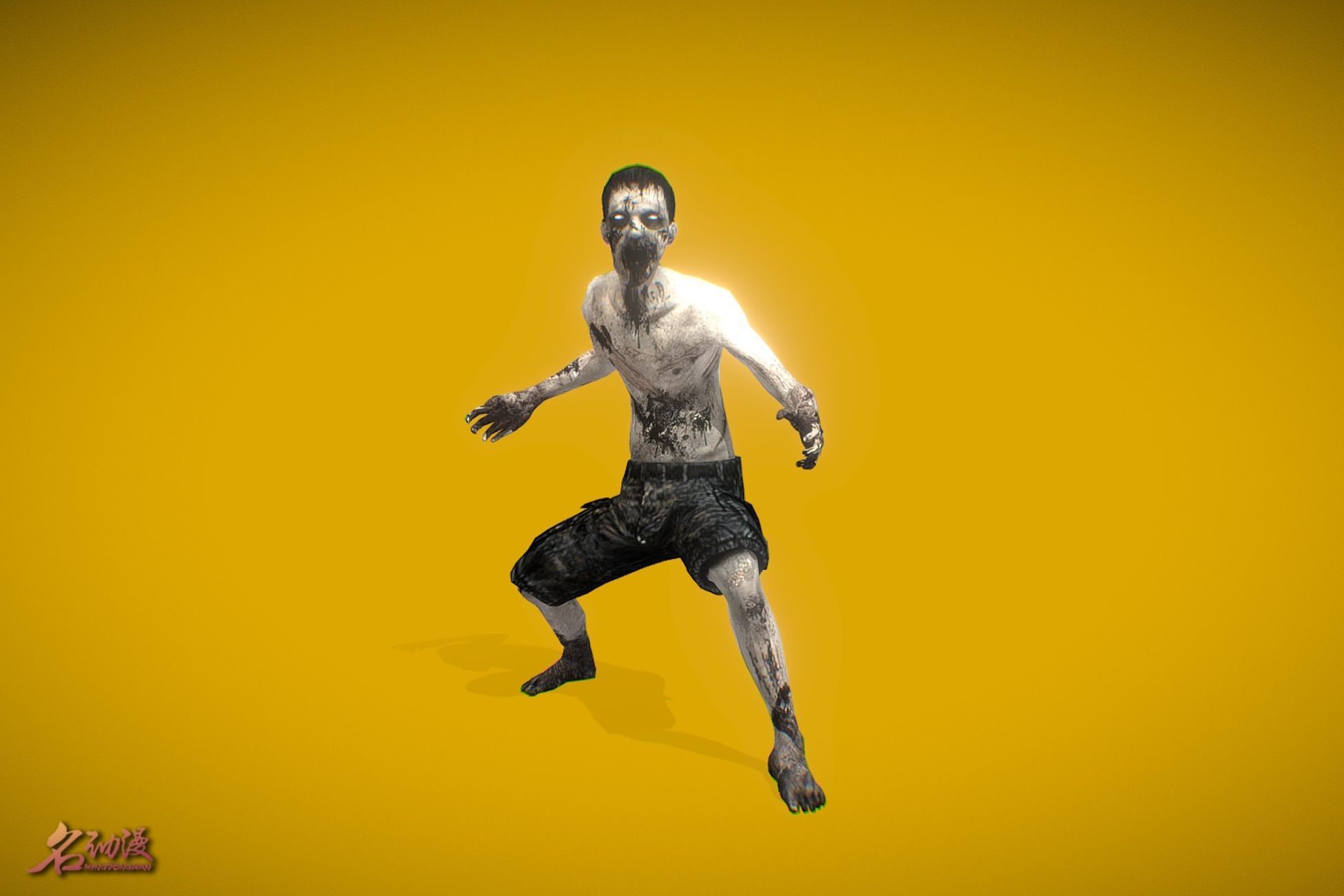 3D model Zombies Runner VR / AR / low-poly | CGTrader