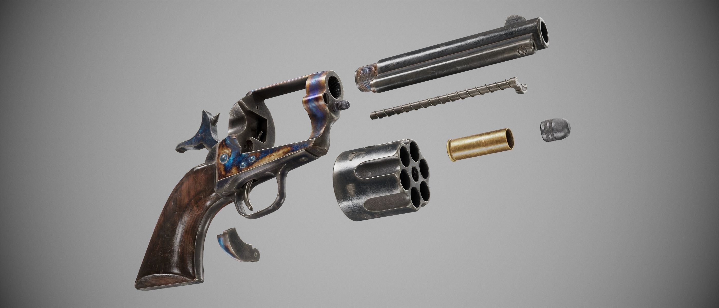 3D model Colt Single Action Army - Peacemaker VR / AR / low-poly | CGTrader