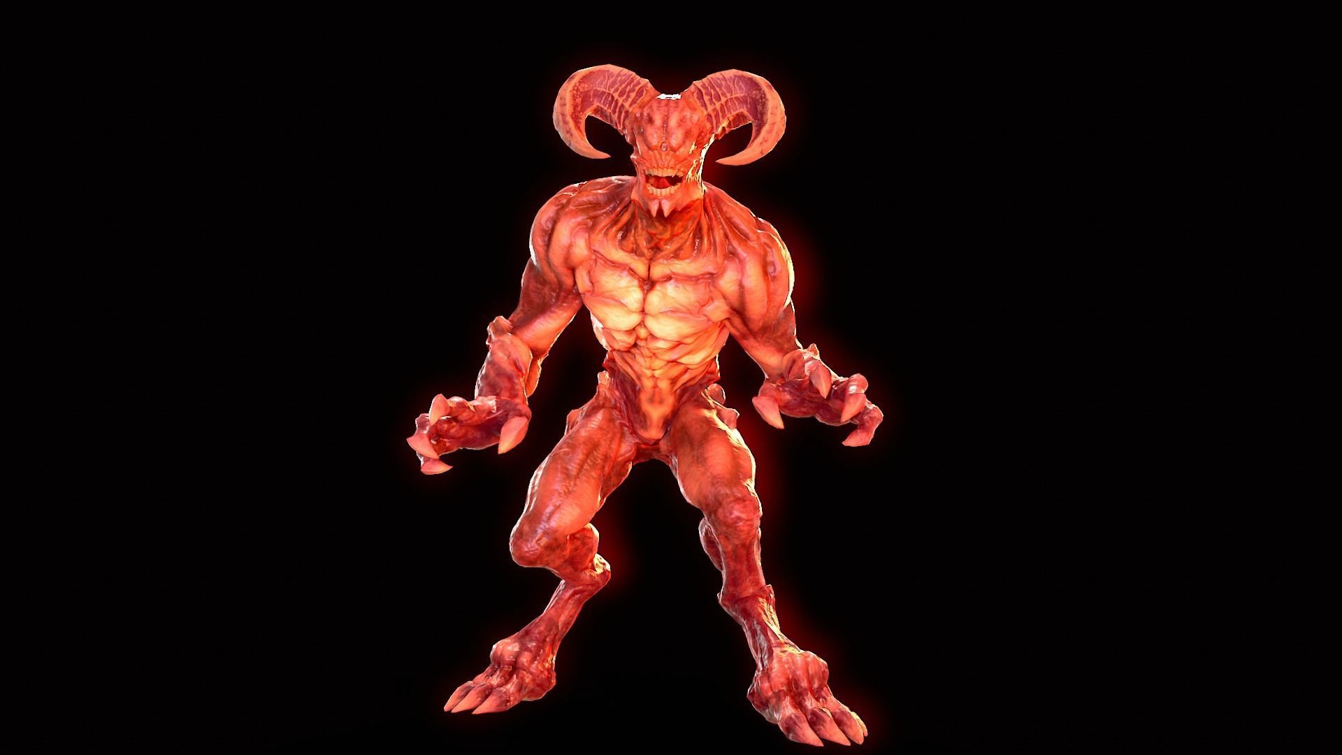 3D model Monster Executioner VR / AR / low-poly rigged animated | CGTrader