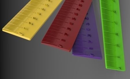 ruler 30cm 3D model 3D printable | CGTrader