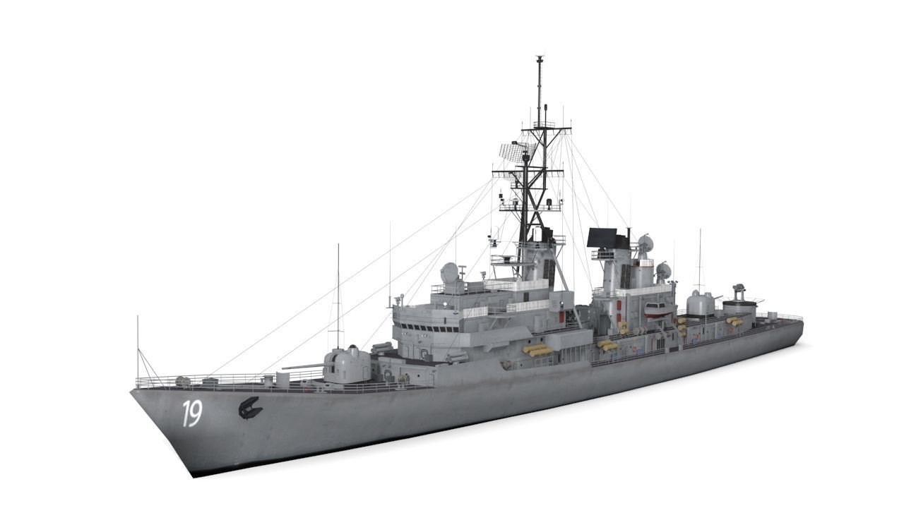 3D model DDG 19 USS Tattnall VR / AR / low-poly | CGTrader