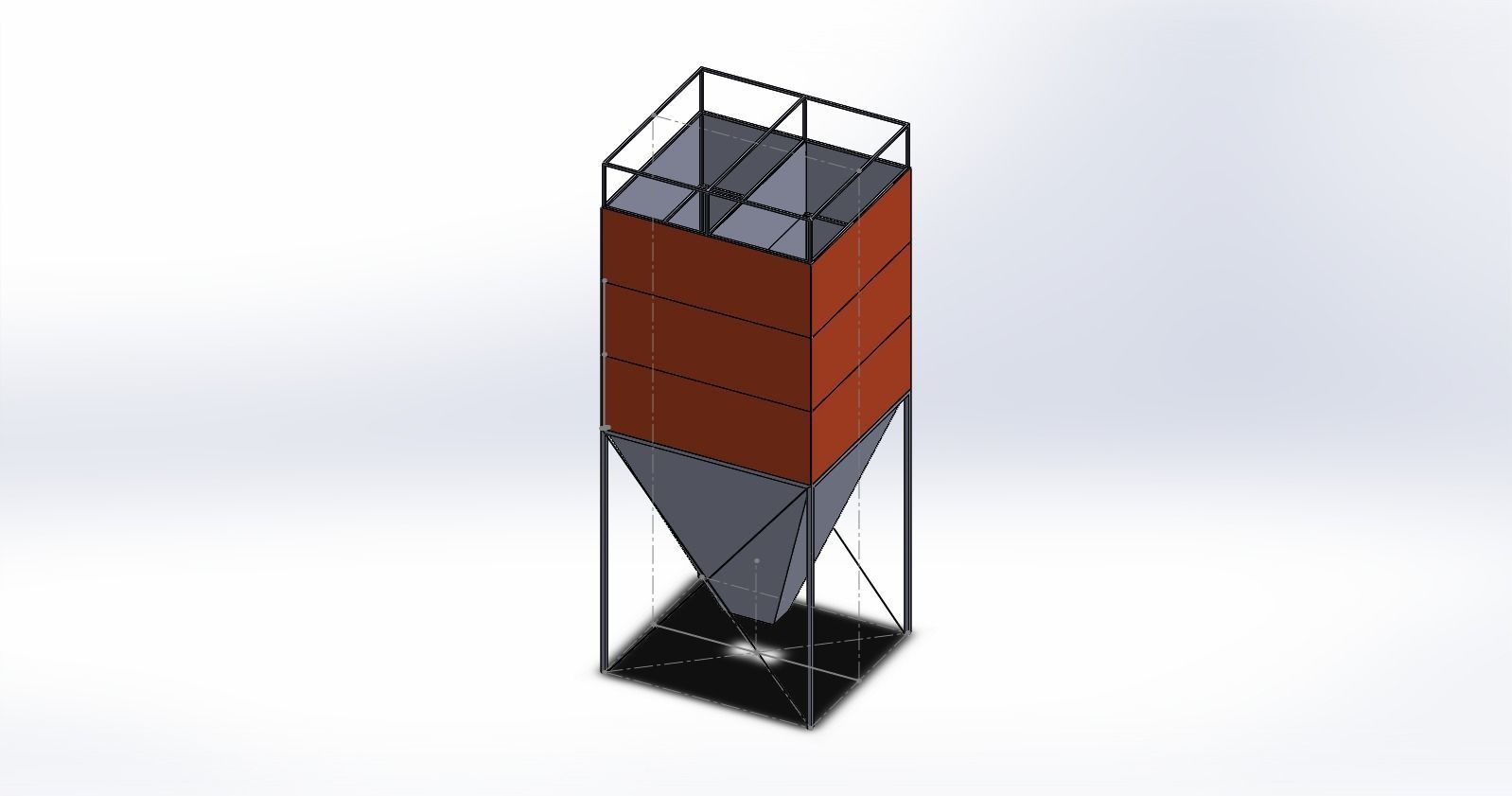 Square Silo 3D model | CGTrader