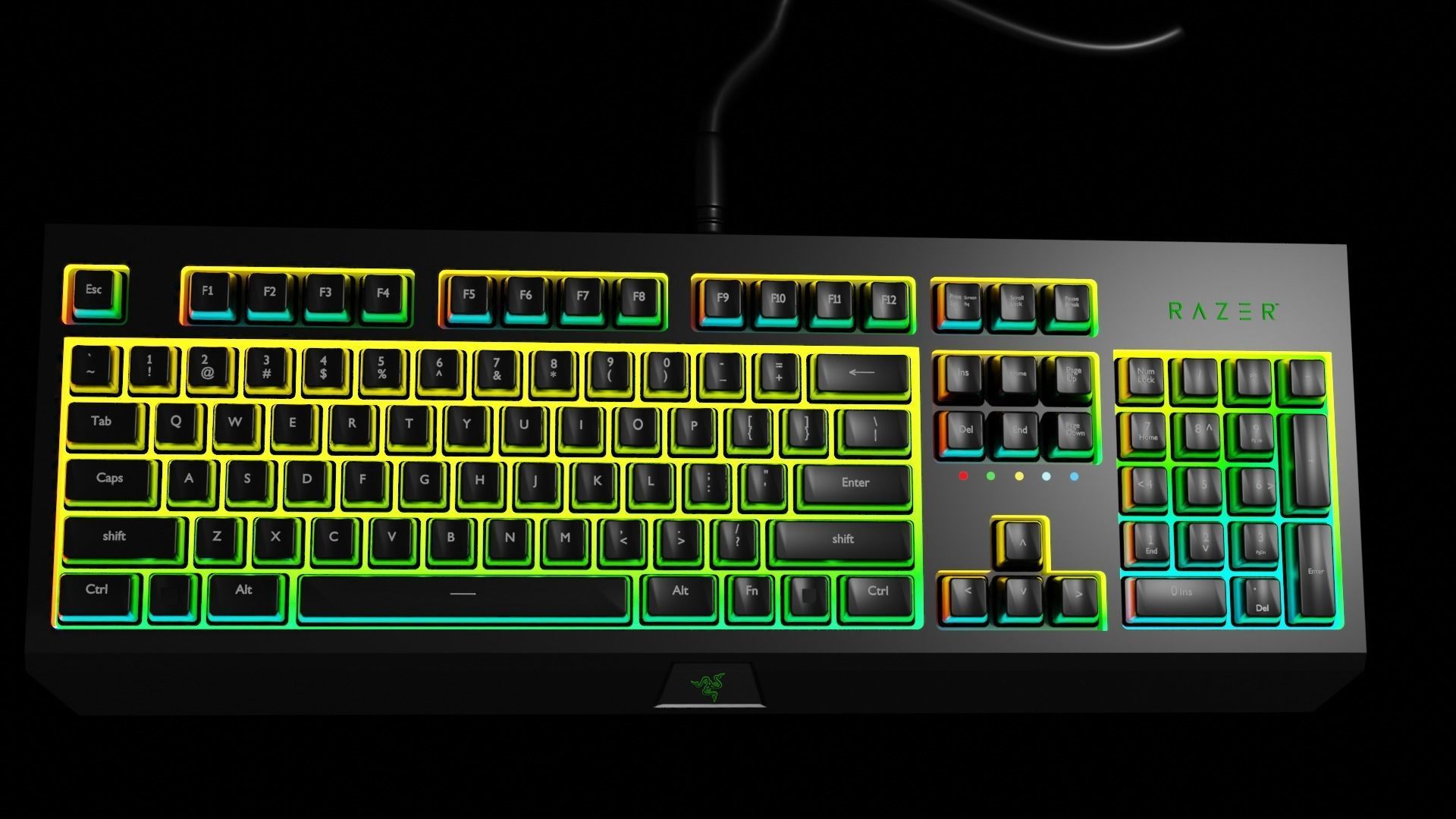 razer keyboard 3D model | CGTrader