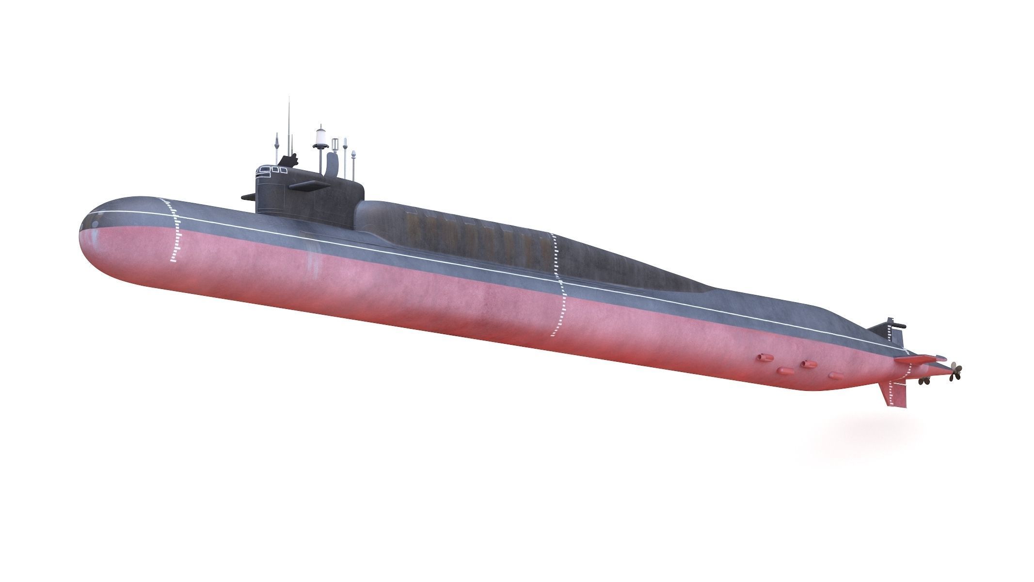 Russian Nuclear Strategic Submarine Delta IV Class 3D model | CGTrader