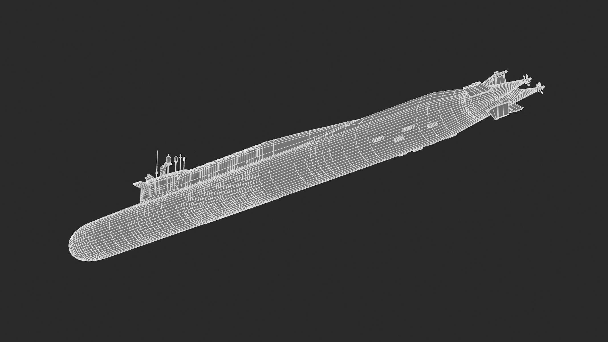 Russian Nuclear Strategic Submarine Delta IV Class 3D model | CGTrader