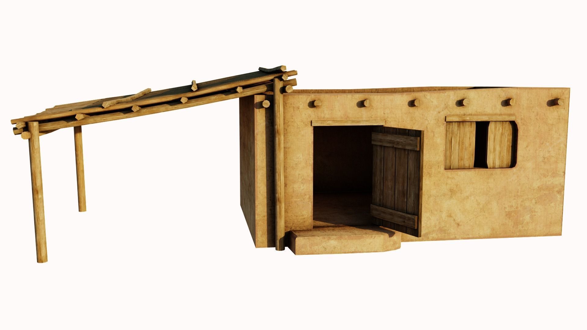 3D model Small Hut VR / AR / low-poly | CGTrader