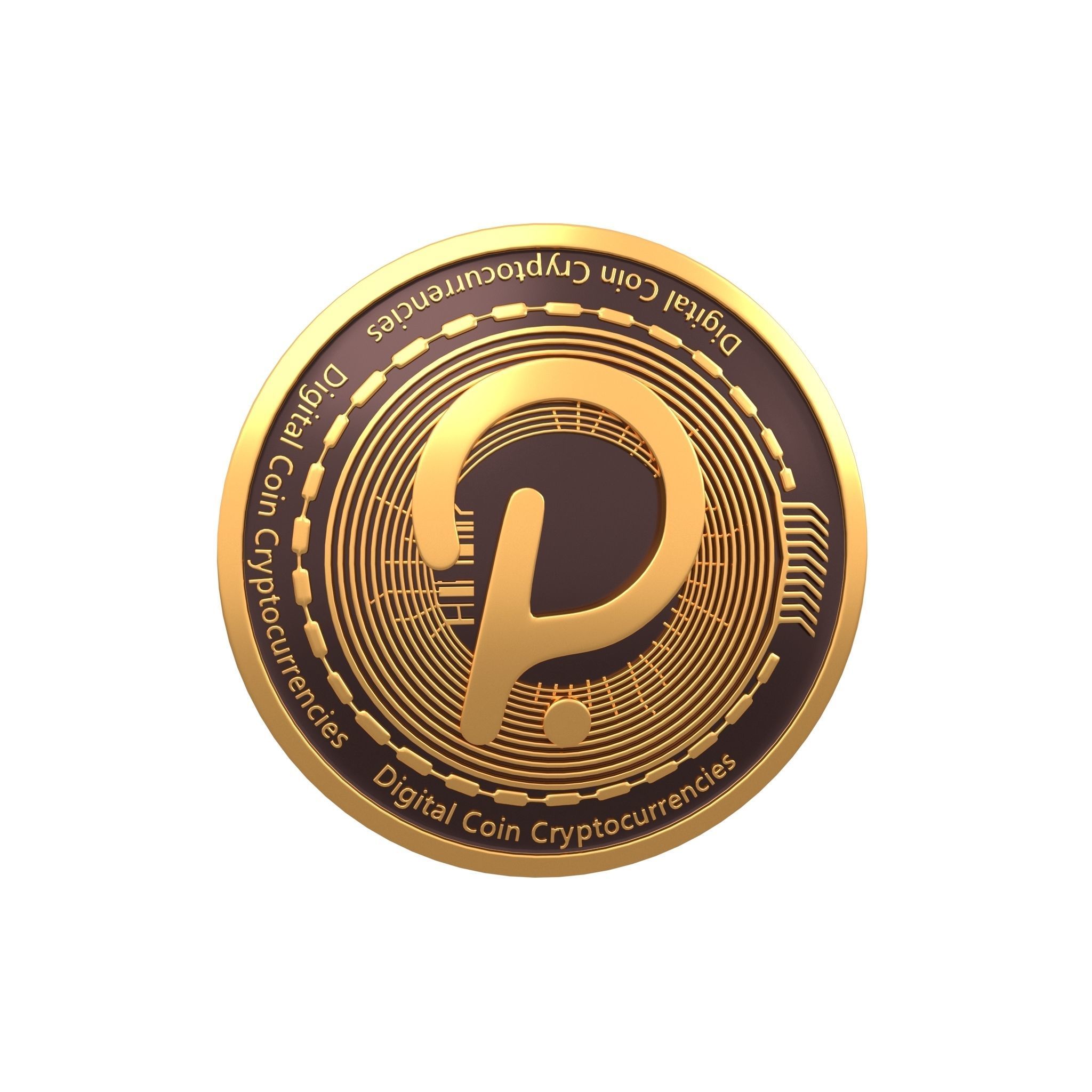 Polkadot Coin v4 001 3D model | CGTrader