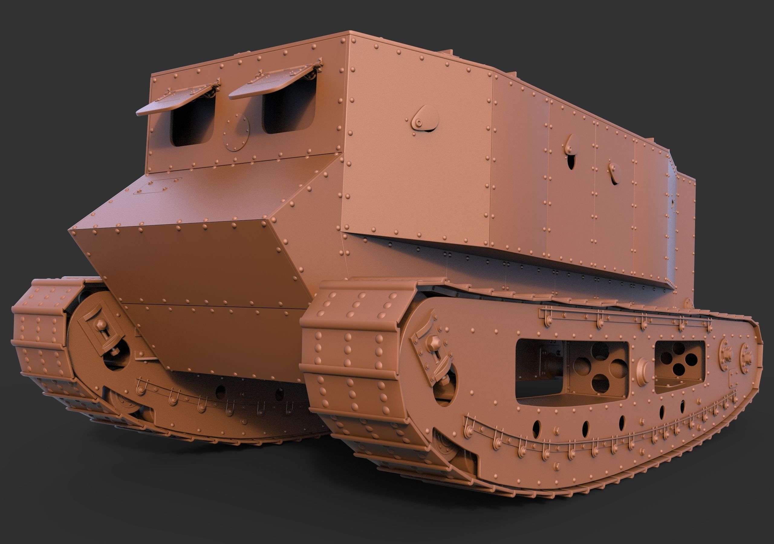 Little Willie 3D model | CGTrader