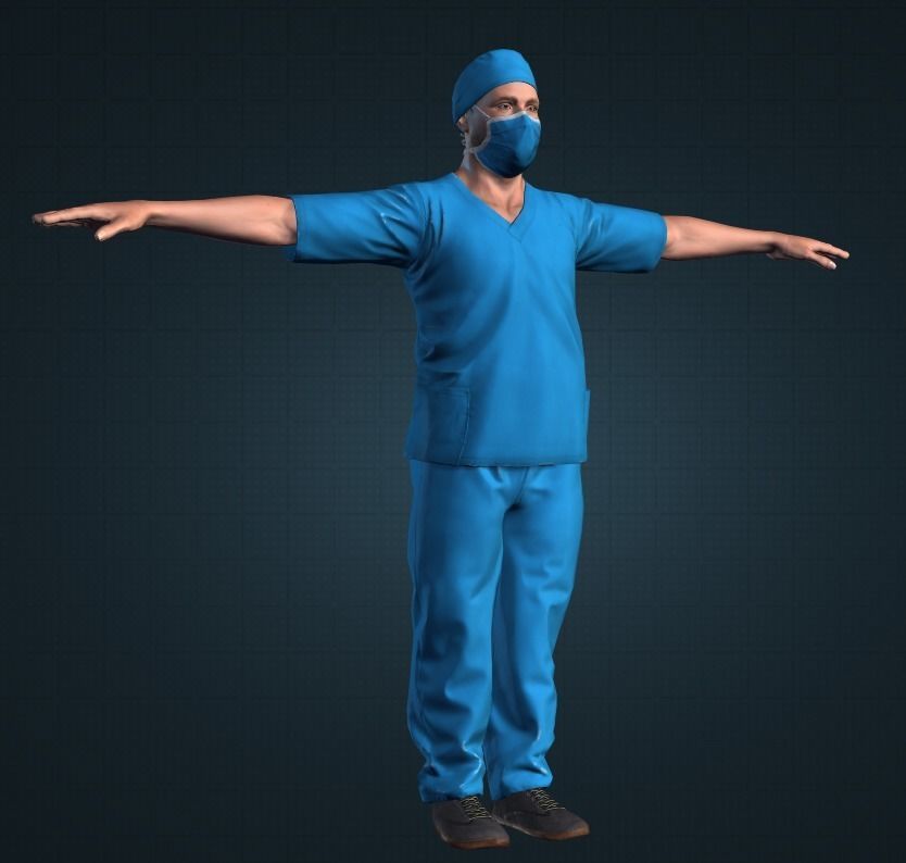 Detailed surgeon model free VR / AR / low-poly 3D model | CGTrader