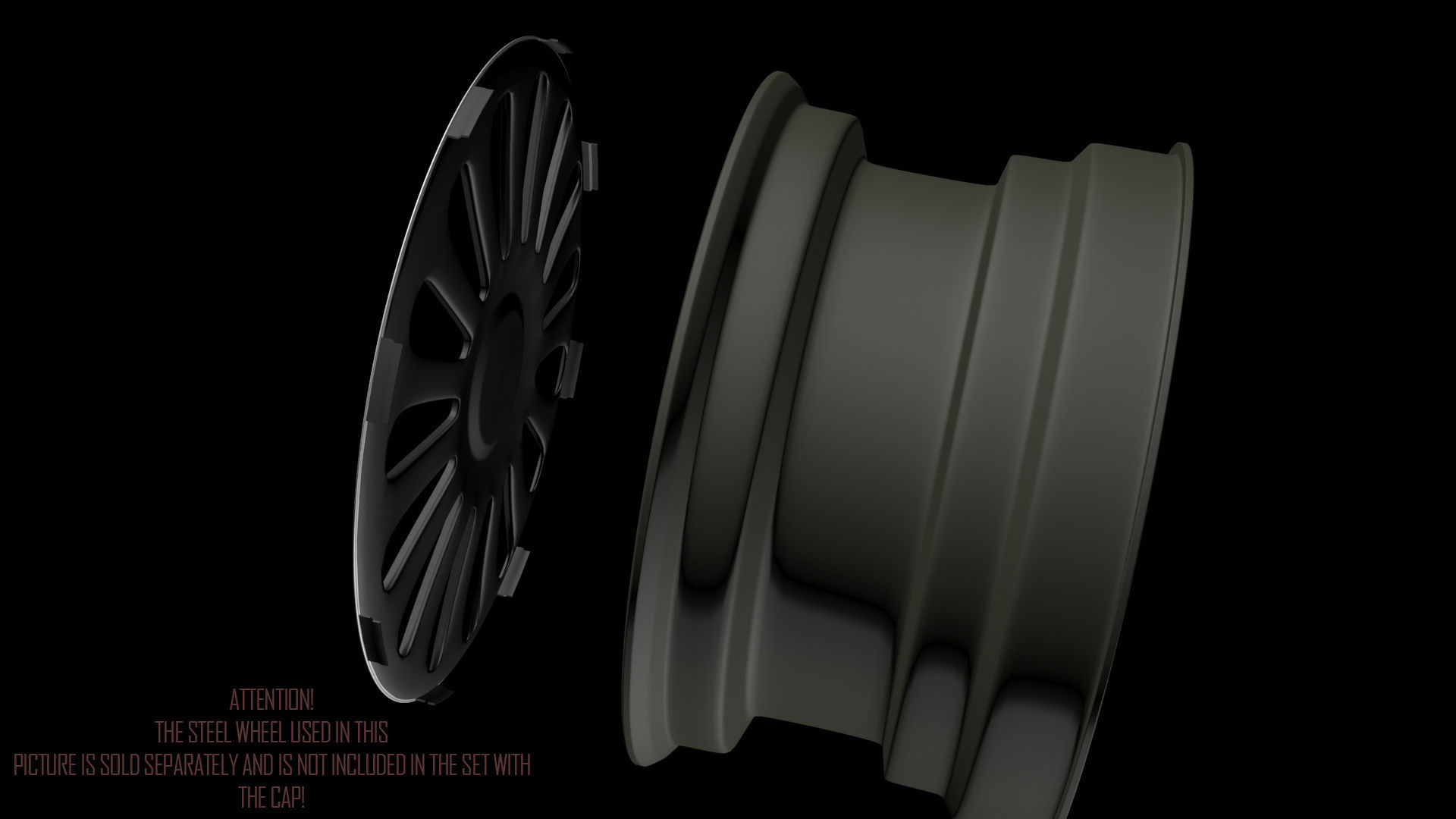 Argo Lemans - Plastic car wheel cover 3D model | CGTrader