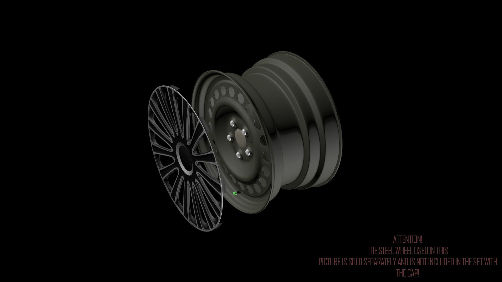 Argo Lemans - Plastic car wheel cover 3D model | CGTrader