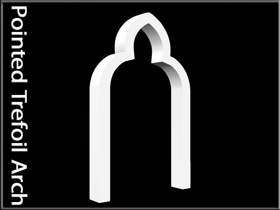 3D model Pointed Trefoil Arch VR / AR / low-poly | CGTrader