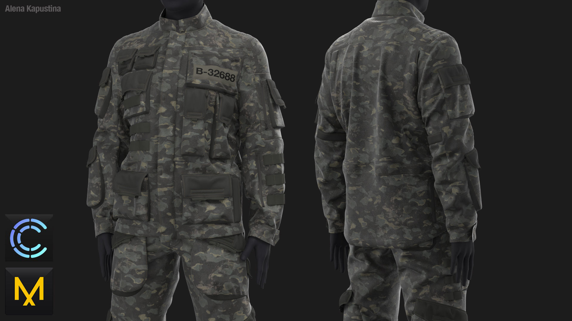 Tactical male outfit Marvelous Designer Clo 3D project 3D model | CGTrader