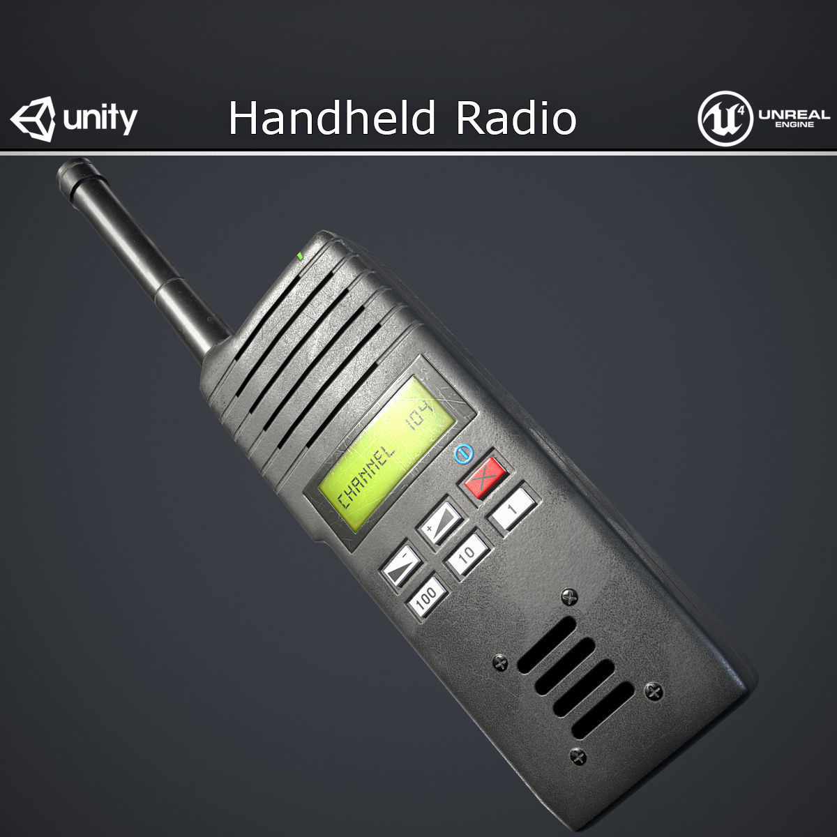 Handheld Radio free VR / AR / low-poly 3D model | CGTrader