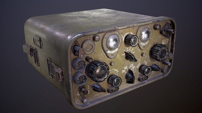 3D model USSR radio station gameready VR / AR / low-poly | CGTrader