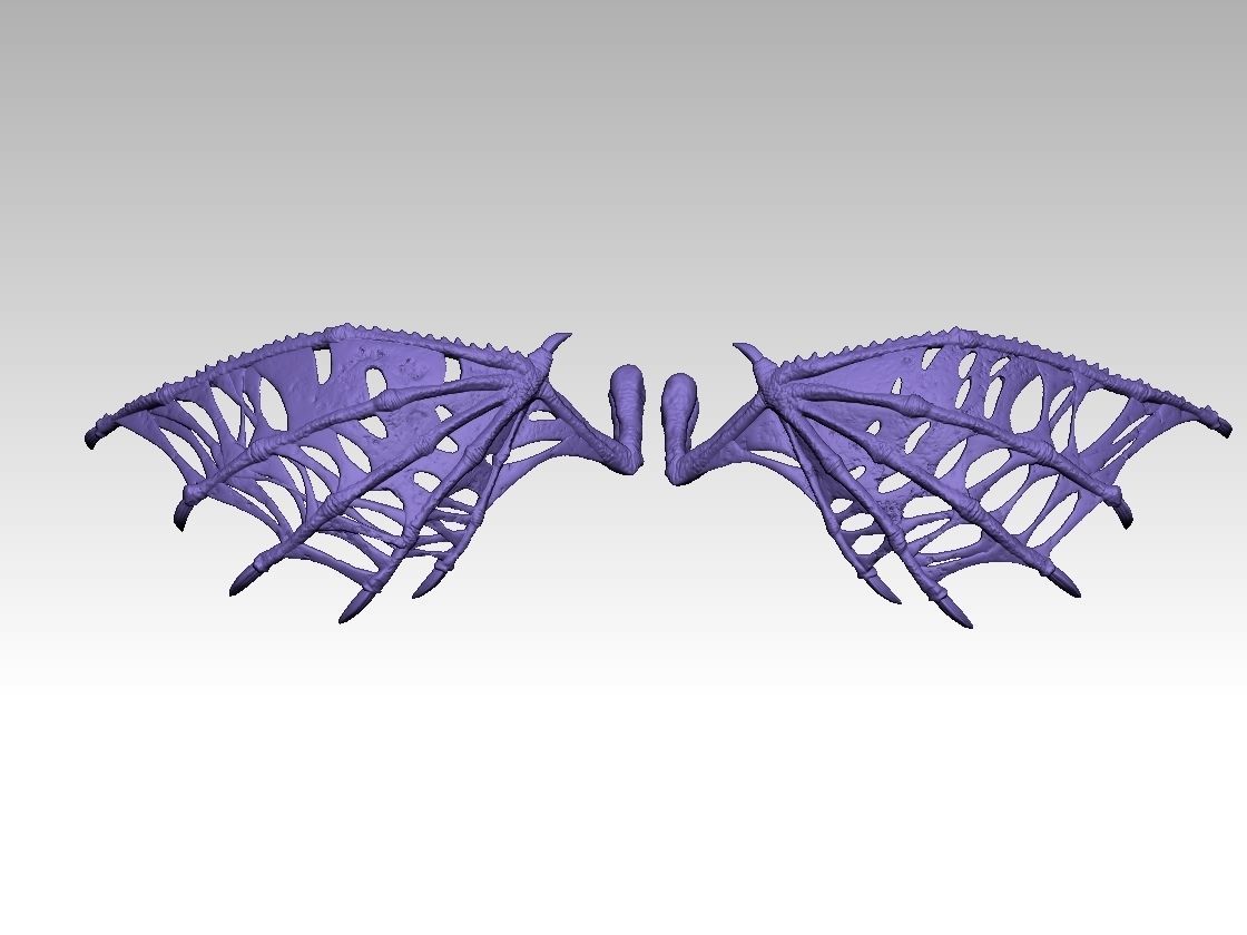 demon wings2 3D model 3D printable | CGTrader