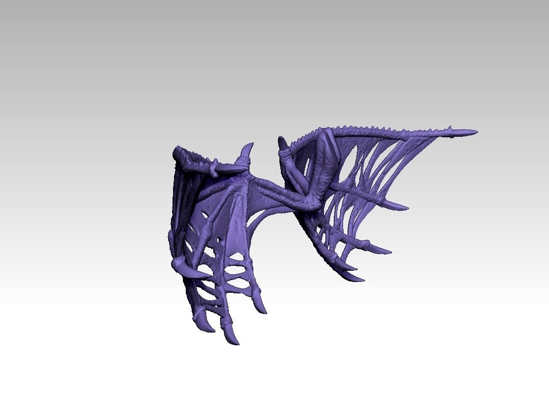 demon wings2 3D model 3D printable | CGTrader