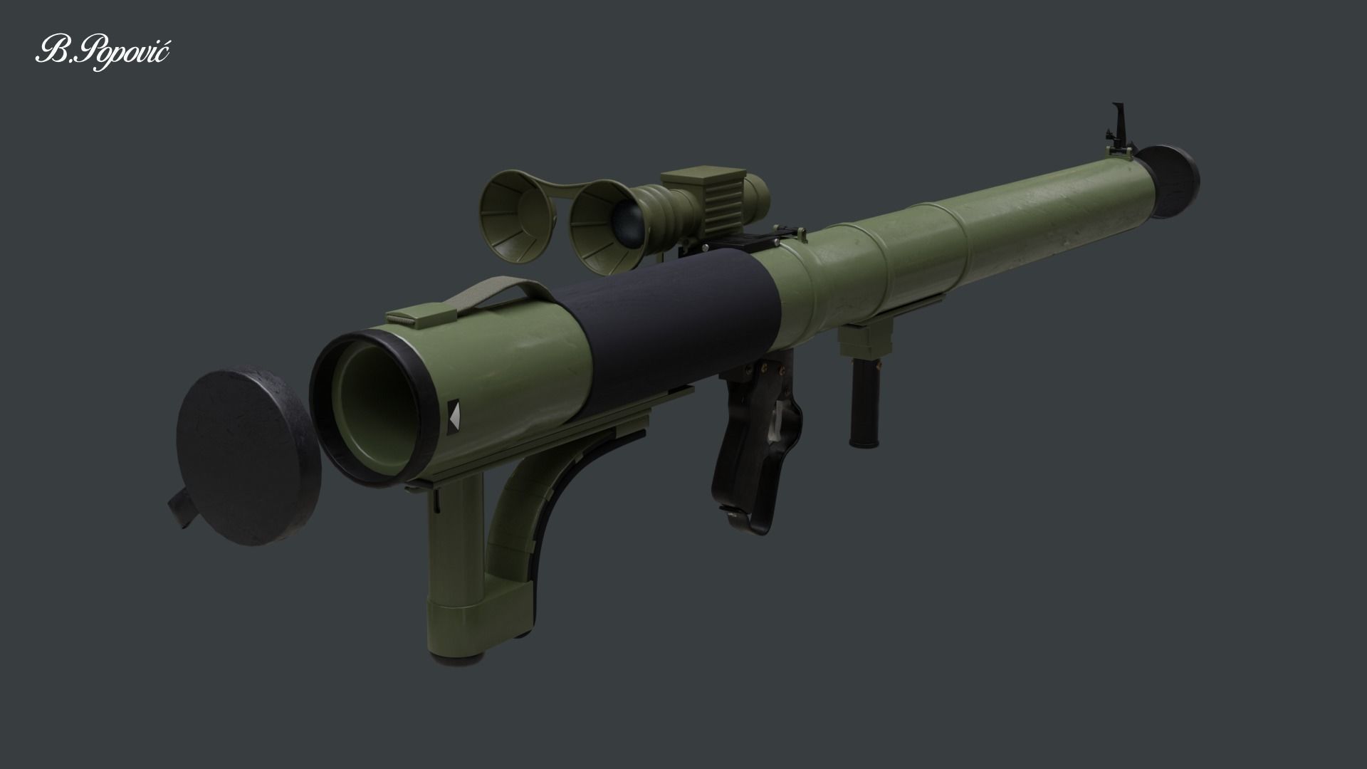 M79 Osa Rocket Launcher 3D model | CGTrader
