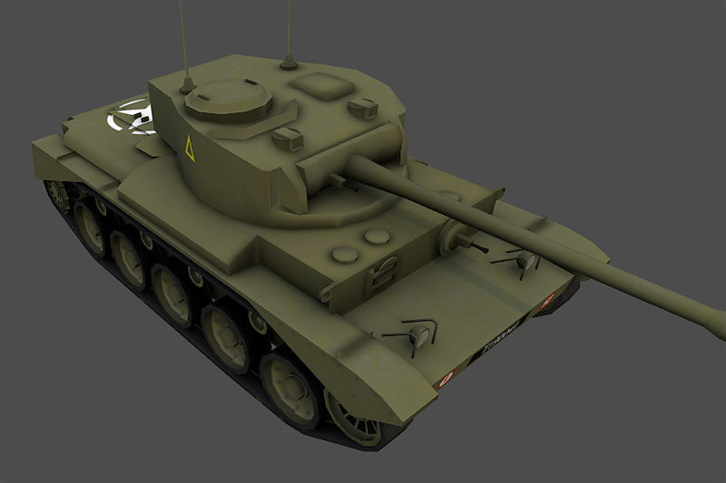 3D model Comet tank VR / AR / low-poly | CGTrader