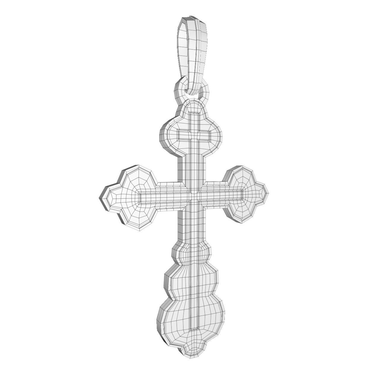 Catholic cross Christian cross Necklace cross 3D model | CGTrader