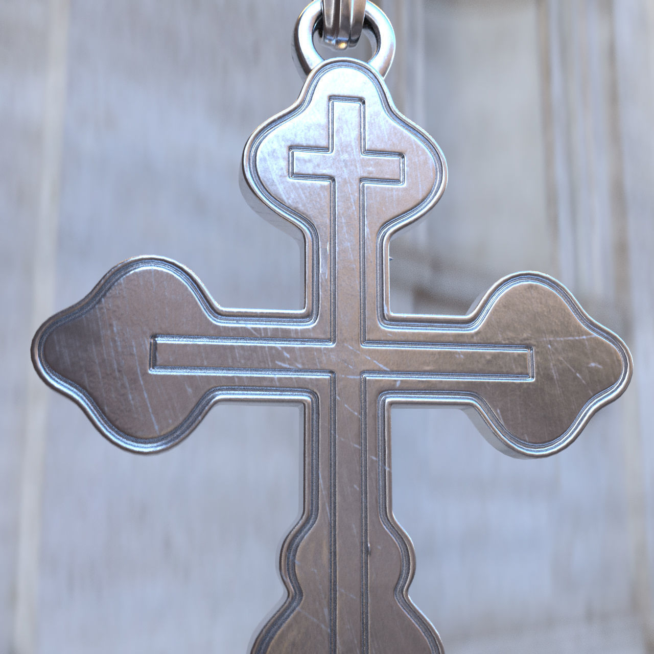 Catholic cross Christian cross Necklace cross 3D model | CGTrader