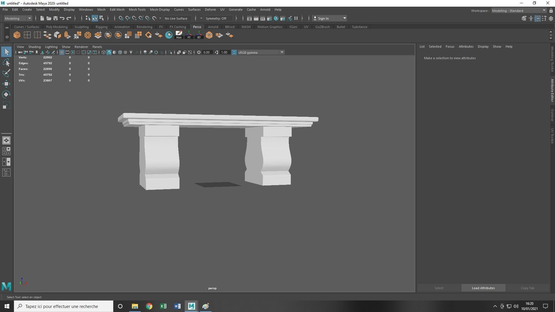 3D model medieval stone bench VR / AR / low-poly | CGTrader