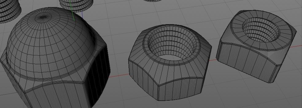Hardware Pack- nuts and bolts 3D model | CGTrader