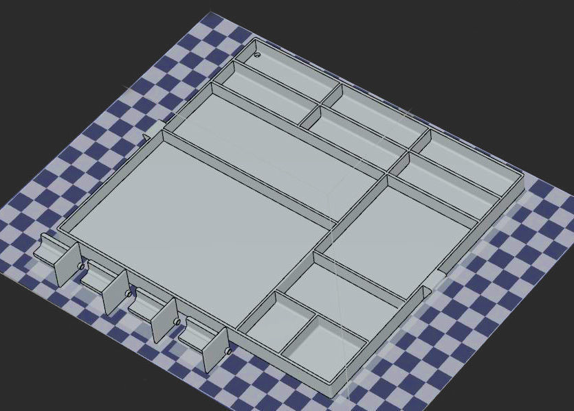 Electronicon component parts tray 3D model 3D printable | CGTrader